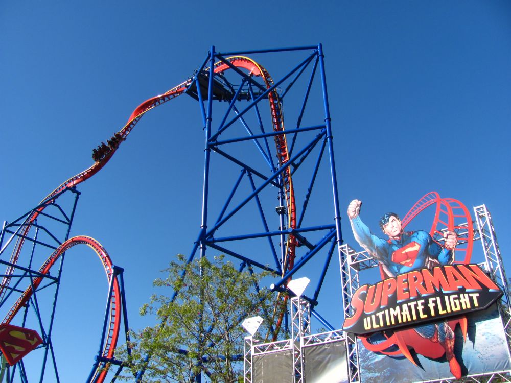 Superman Roller Coaster Six Flags Magic Mountain