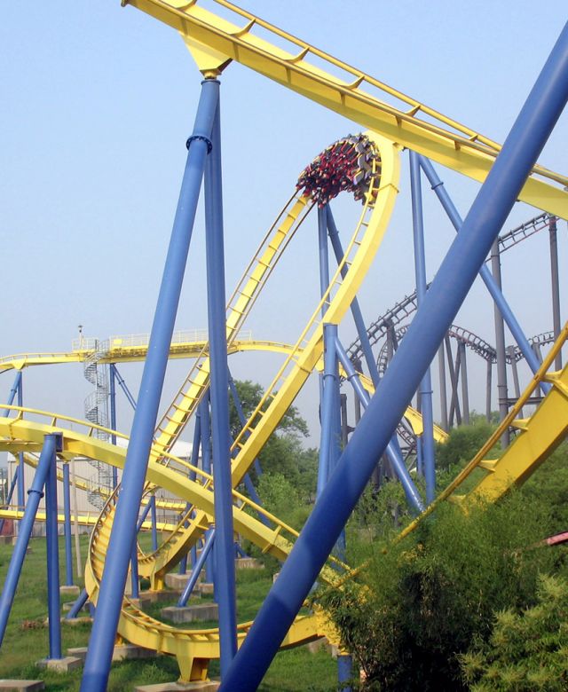 Inclined loop - Coasterpedia - The Roller Coaster and Flat Ride Wiki