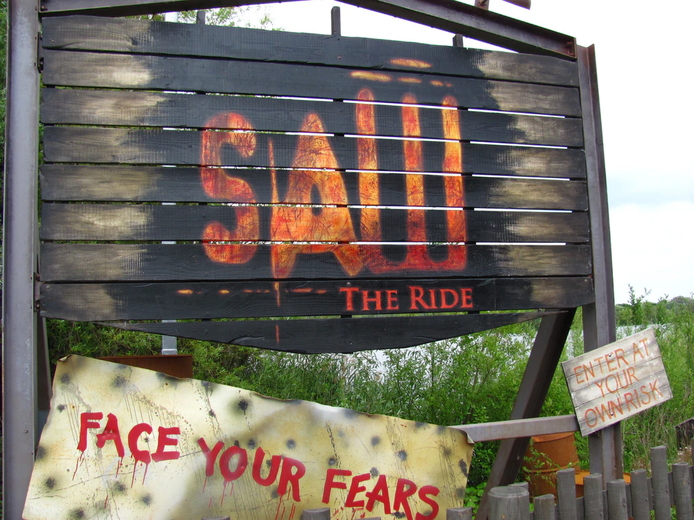 Saw - The Ride - Coasterpedia - The Amusement Ride Wiki