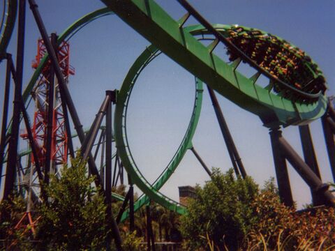 Riddler's Revenge - Coasterpedia - The Roller Coaster and Flat Ride Wiki