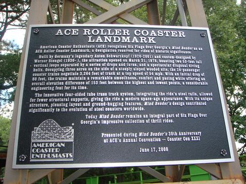 Riddler Mindbender - Coasterpedia - The Roller Coaster and Flat Ride Wiki